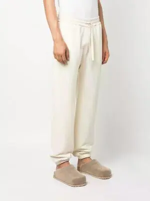 JIL SANDER Drawstring-waistband Cotton Trousers - Neutrals