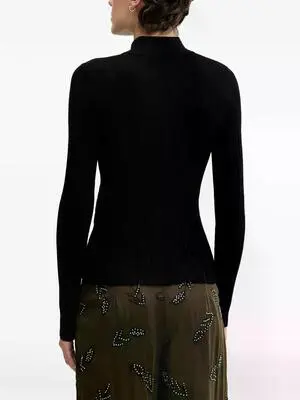 Sisley Button Ribbed Polo Top