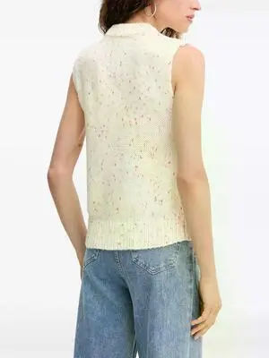 SILVIAN HEACH Speckled Sleeveless Sweater - Neutrals