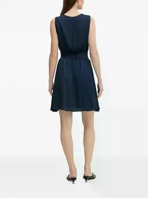 MORGAN V-neck Mini Dress - Blue