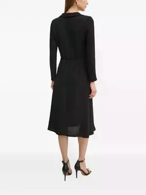 MORGAN Button-up Long-sleeved Midi Dress