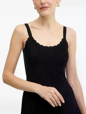 MORGAN Scalloped-trim Mini Dress