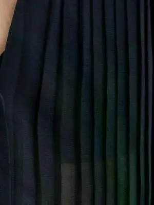 MORGAN Pleated Buttoned Blouse