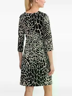 MORGAN Reol Animal-print Knotted Mini Dress