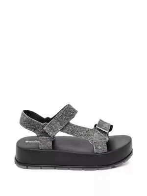 Melissa Flowing Touch-strap Platform Sandals - Grey