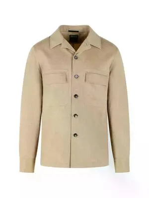 Zegna Alba Cashmere Overshirt - Neutrals