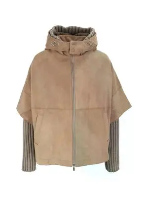 BULLY Hooded Suede Jacket