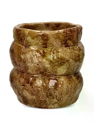 POMAX Mani Sculptural Flower Pot - Brown