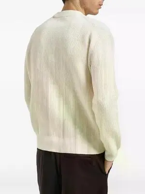 LES DEUX Crewneck Ribbed-knit Sweater