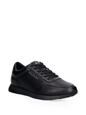 BALDININI Logo-print Leather Sneakers