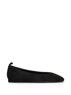BIANCADI Square-toe Ballet Flats - Black