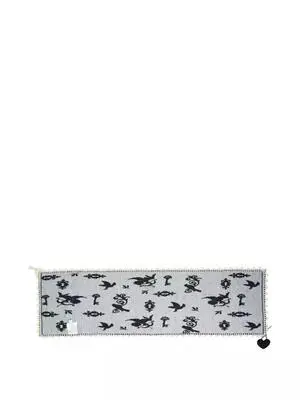 RENLI SU Angel-print Knit Scarf