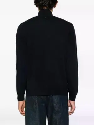 Corneliani Zip-up High-neck Sweater - Blue