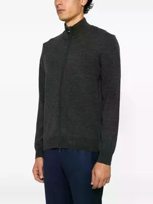 Corneliani Zip-up High-neck Sweater - Grey