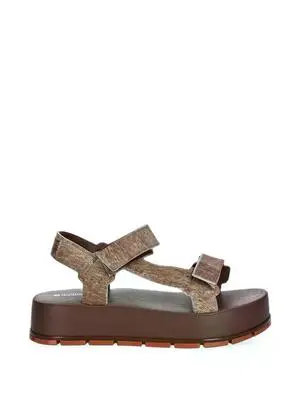 Melissa Flowing Touch-strap Platform Sandals - Brown