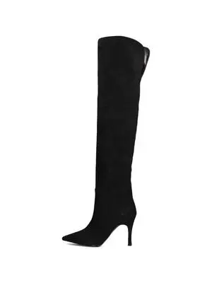 BIANCADI Pointed-toe Over-the-knee Boots - Black