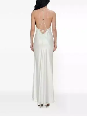 ATOIR Eden Bead-embellished Satin Maxi Dress