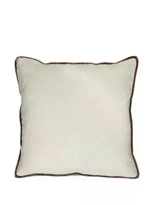 POMAX Alpha Opposites Linen Velvet Cushion - Neutrals
