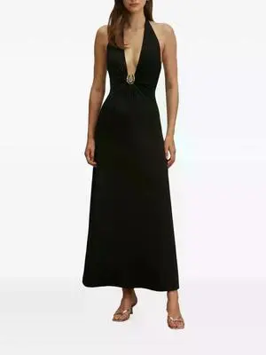 EVER NEW Behati Halterneck Midi Dress - Black