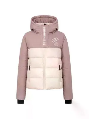 PLEIN SPORT Scratch Logo-patch Puffer Jacket
