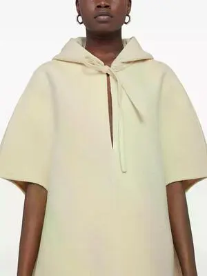 JIL SANDER Short-sleeve Hooded Cape