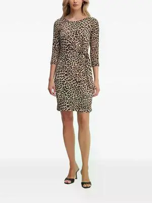 MORGAN Animal-print Mini Dress - Neutrals