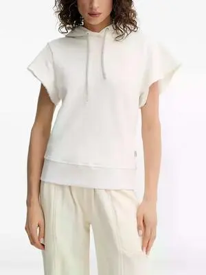 SILVIAN HEACH Rhinestone Frayed Hoodie - Neutrals