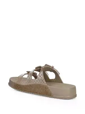 Melissa Cozy Buckle-fastening Glitter-effect Slides