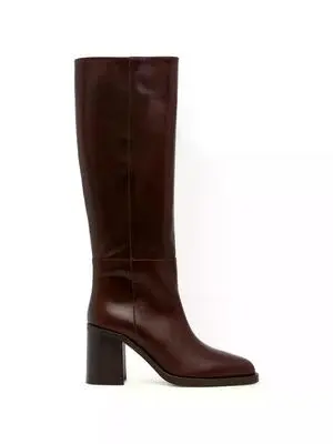JONAK PARIS Dickinson Pointed-toe Knee-high Boots - Brown