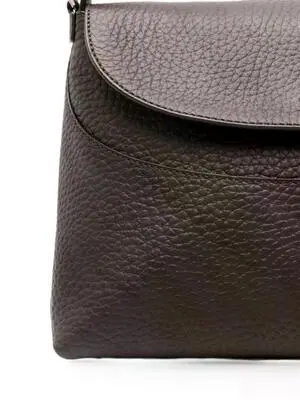 Orciani Midi Nana Soft-grained Leather Shoulder Bag - Brown
