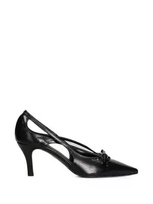 BIANCADI Bow-detail Cutout Pumps - Black