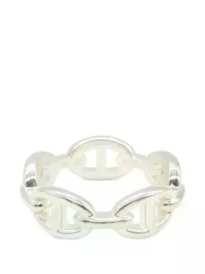 Hermès 2010s Chaine D'ancre Enchainee Ring - Silver