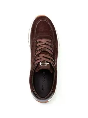 BALDININI Suede Logo-plaque Sneakers
