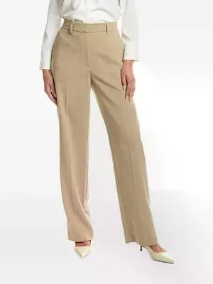 Brunello Cucinelli Beige Tailored Straight Trousers - Neutrals