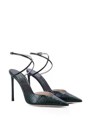 TOM FORD Selen Crocodile-effect Leather Pumps