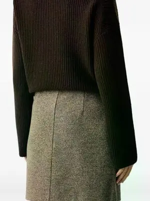 Marc O'polo Tweed A-line Mini Skirt - Brown