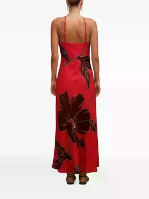 EVER NEW Nova Floral-print Maxi Dress - Red