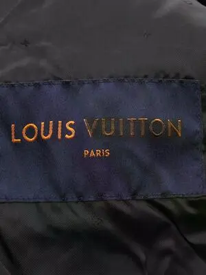 LOUIS VUITTON 2010s Saharienne Surface Planet Hooded Leather Jacket