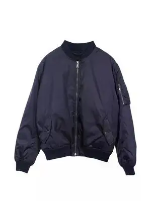 Prada 2020s Padded Bomber Jacket - Blue