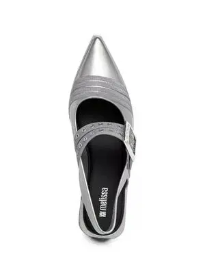 Melissa Ladylike Buckle-fastening Pointed-toe Ballet Flats