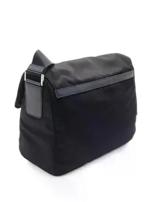 Prada Vela Saffiano Leather Shoulder Bag