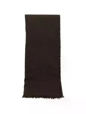 Destin Frayed Cashmere Scarf - Brown
