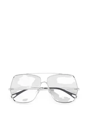 Chloé Geometric-frame Glasses - Silver