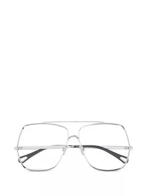 Chloé Geometric-frame Glasses - Silver