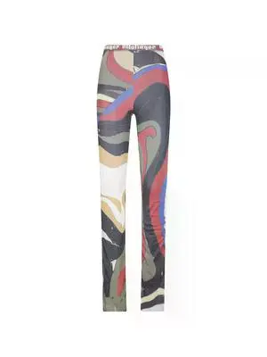 Ottolinger Psychedelic-print Mesh Trousers - Grey