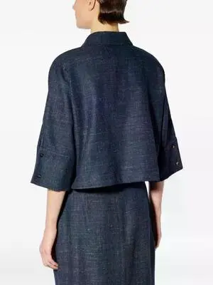 Liviana Conti Button-cuff Cropped Shirt