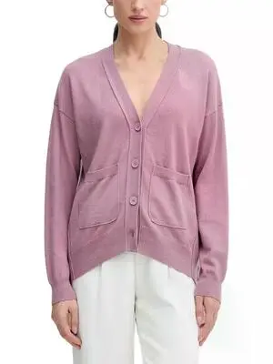 Sisley V-neck Cardigan - Pink