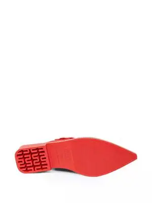 Melissa Ladylike Buckle-strap Pointed-toe Ballet Flats
