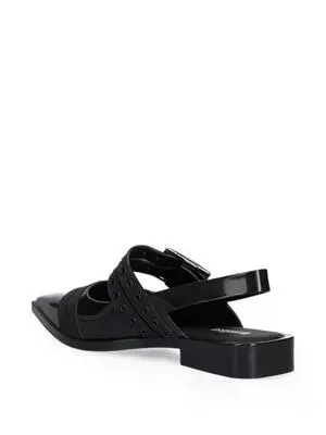 Melissa Buckle-fastening Slingback Ballet Flats