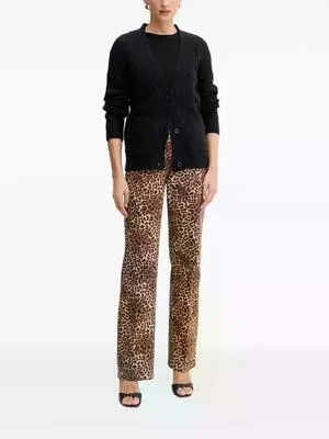 SILVIAN HEACH Valbuena Cable-knit Button Cardigan - Black